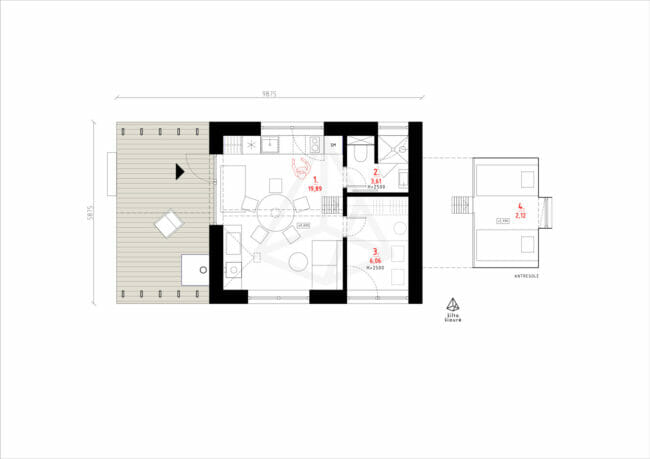Tipinis pastato projektas - Strazdas | Šilta šiaurė